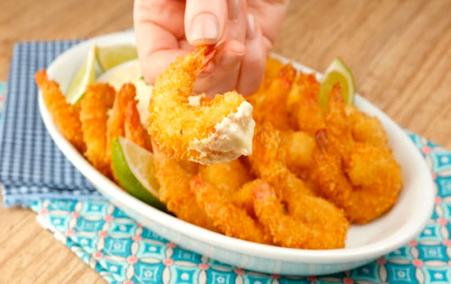 Camarão empanado super crocante